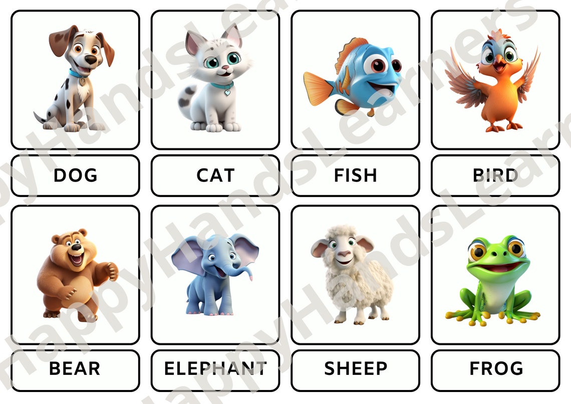 Enchanting Animal Flashcards - Explore the Wonders of the Animal ...