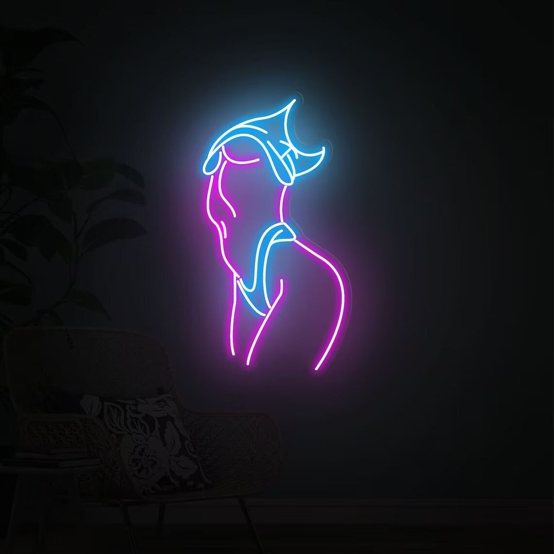 Body Girl Neon Sign Woman Neon Sign LED Neon Light - Etsy