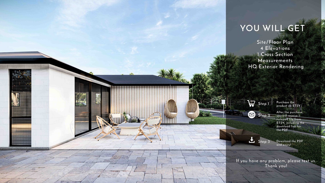 Modern Family House Plan, 168 Sqm, One Story, Open Concept House Plan ...