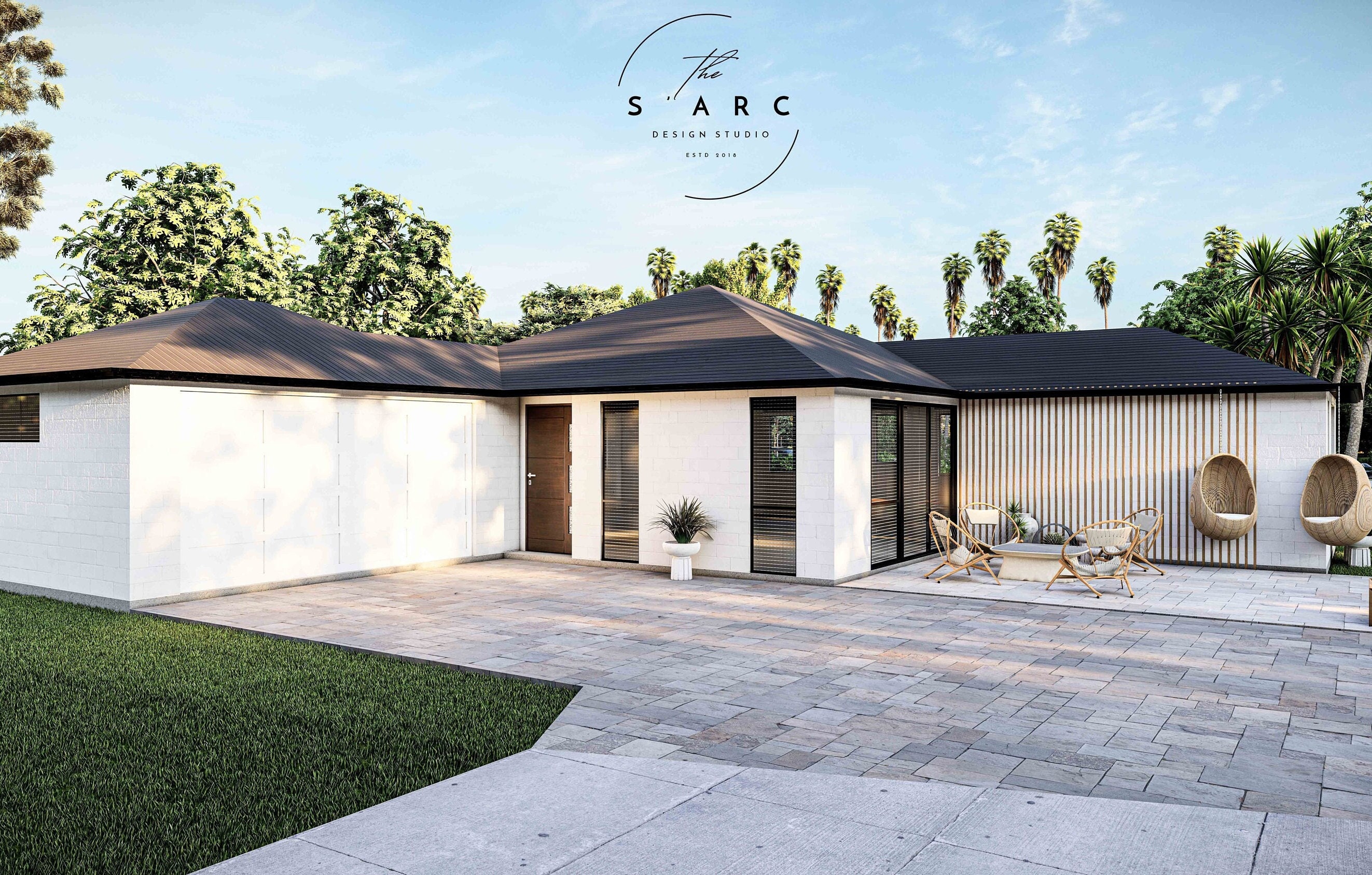 Modern Family House Plan, 168 Sqm, One Story, Open Concept House Plan ...