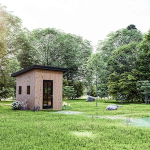 Modern 8x8 Cabin House Plans: DIY Building Guide (PDF) - Etsy