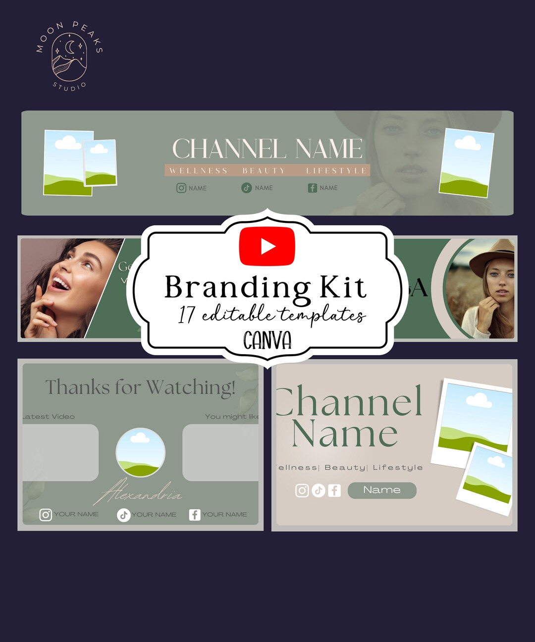 Youtube Banner, Minimal Youtube Banner Template, Youtube Banners ...