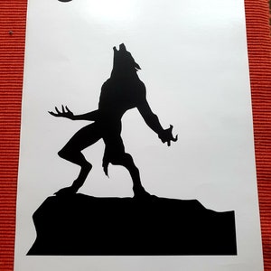 Werewolf Wall Sticker A4 Format - Etsy