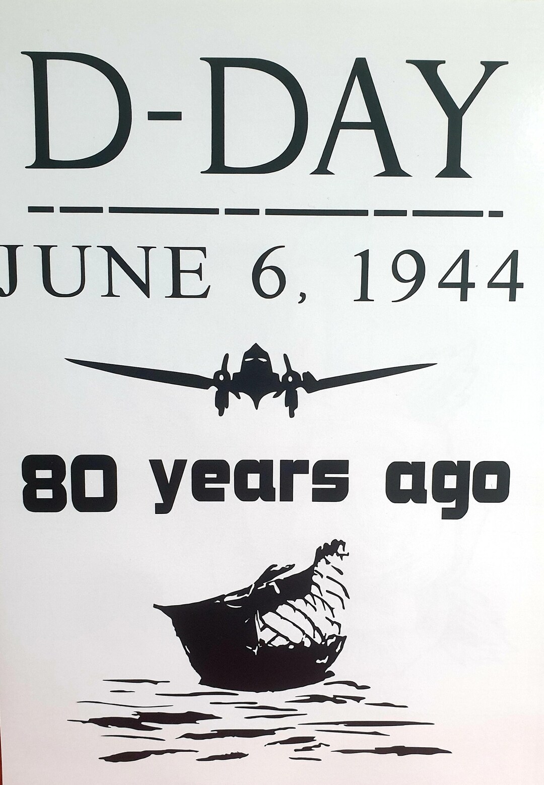 80th Anniversary Landing Sticker A4 - Etsy