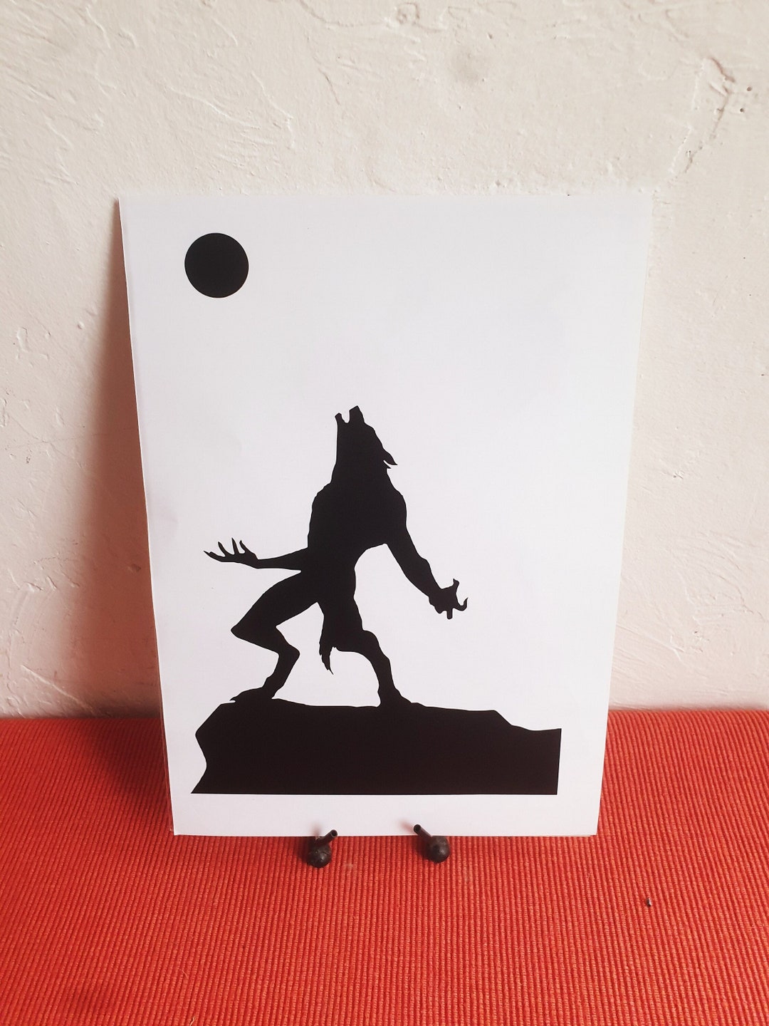 Werewolf Wall Sticker A4 Format - Etsy