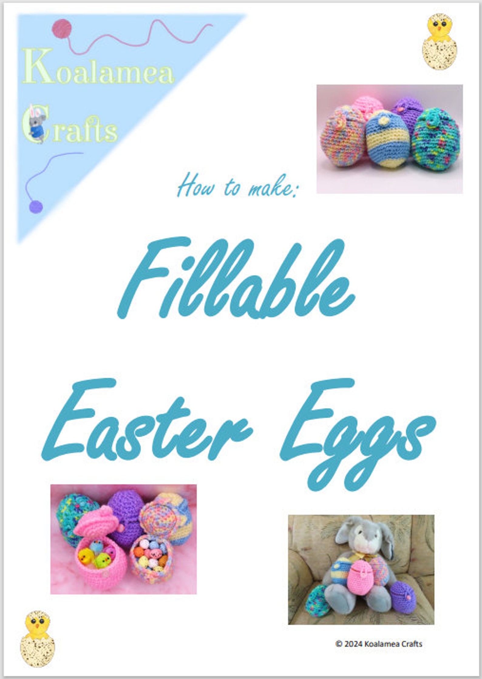 Easter Crochet PATTERN Fillable Easter Eggs UK Terms (with US ...