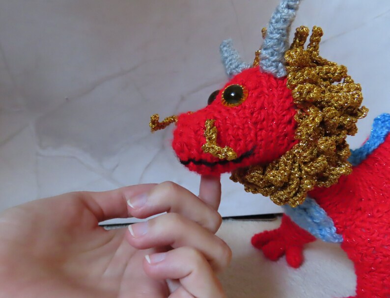 Rong-yi the Chinese Dragon Crochet PATTERN for Lunar New Year UK Terms ...