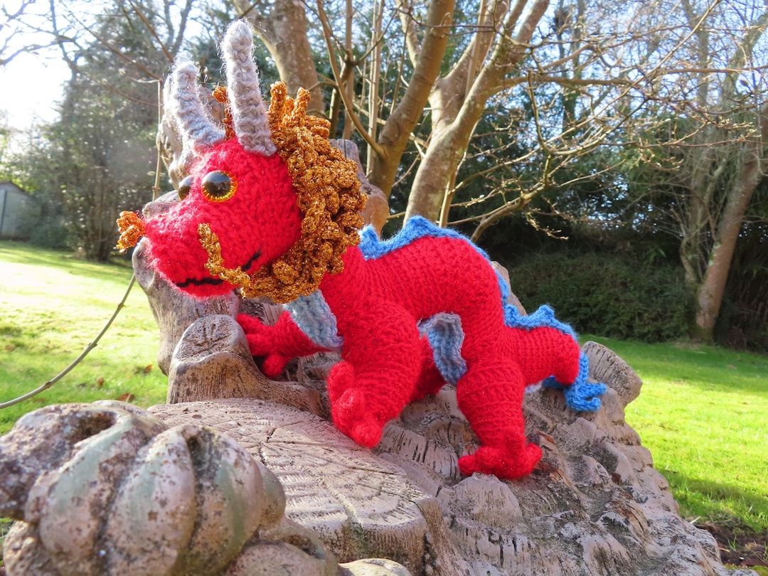 Rong-yi the Chinese Dragon Crochet PATTERN for Lunar New Year UK Terms ...