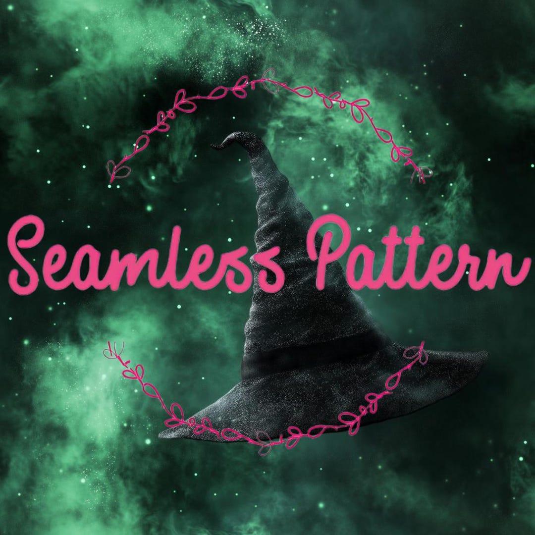 Elphaba Witch Hat Digital Pattern Wicked-inspired Artwork Dramatic ...