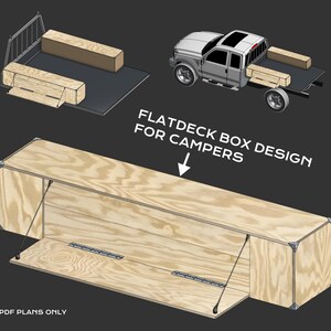 DIY Flat Deck Truck Box Plans Designed to Fit One Sheet of Plywood Fits ...