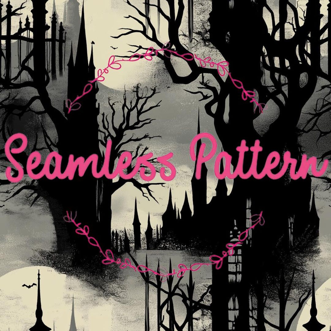 Nosferatu Gothic Digital Art Spooky Vintage-inspired Pattern Dark ...
