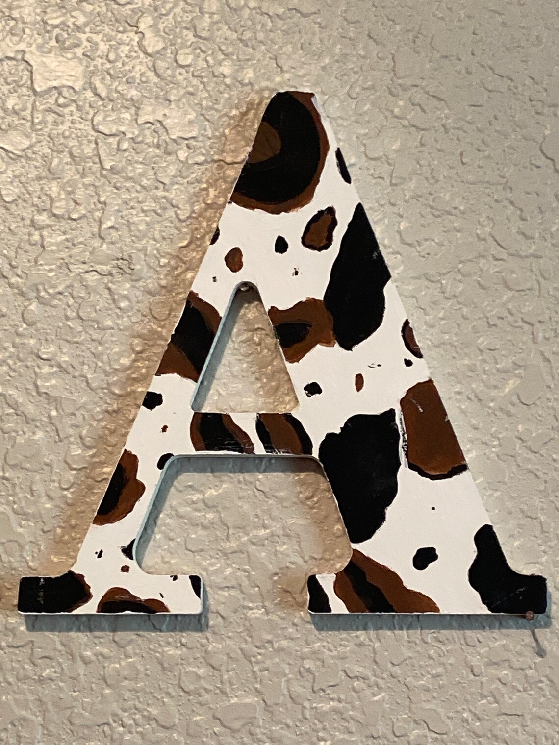 Cowprint Letters - Etsy