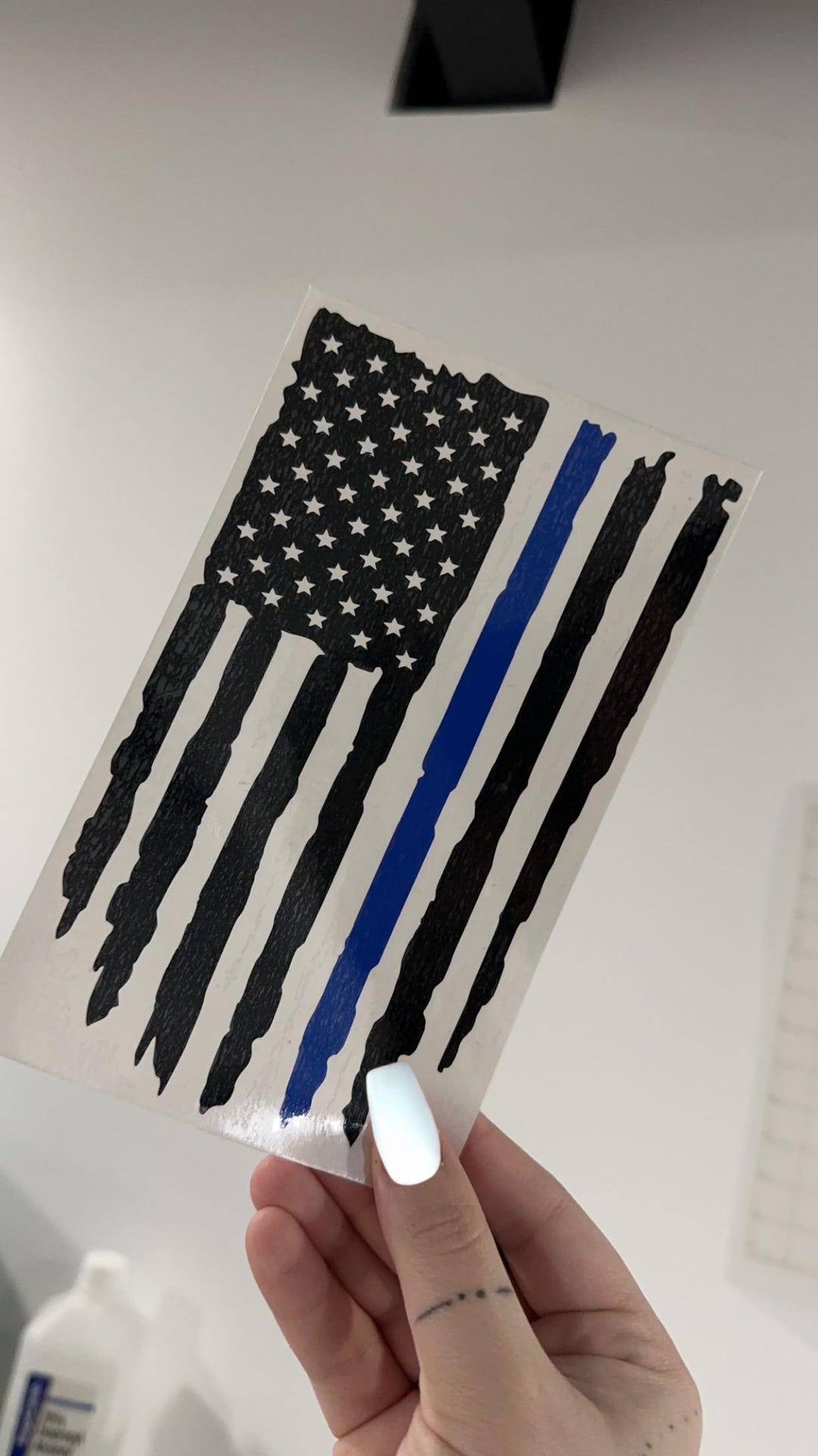 Thin Blue Line,back the Blue,police Car Decal,police Sticker,cop ...