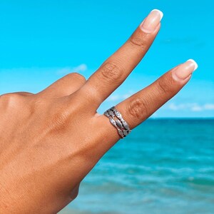 School of Fish Wrap Ring - Handmade, Ocean Inspired, Beach Jewelry, Sea ...
