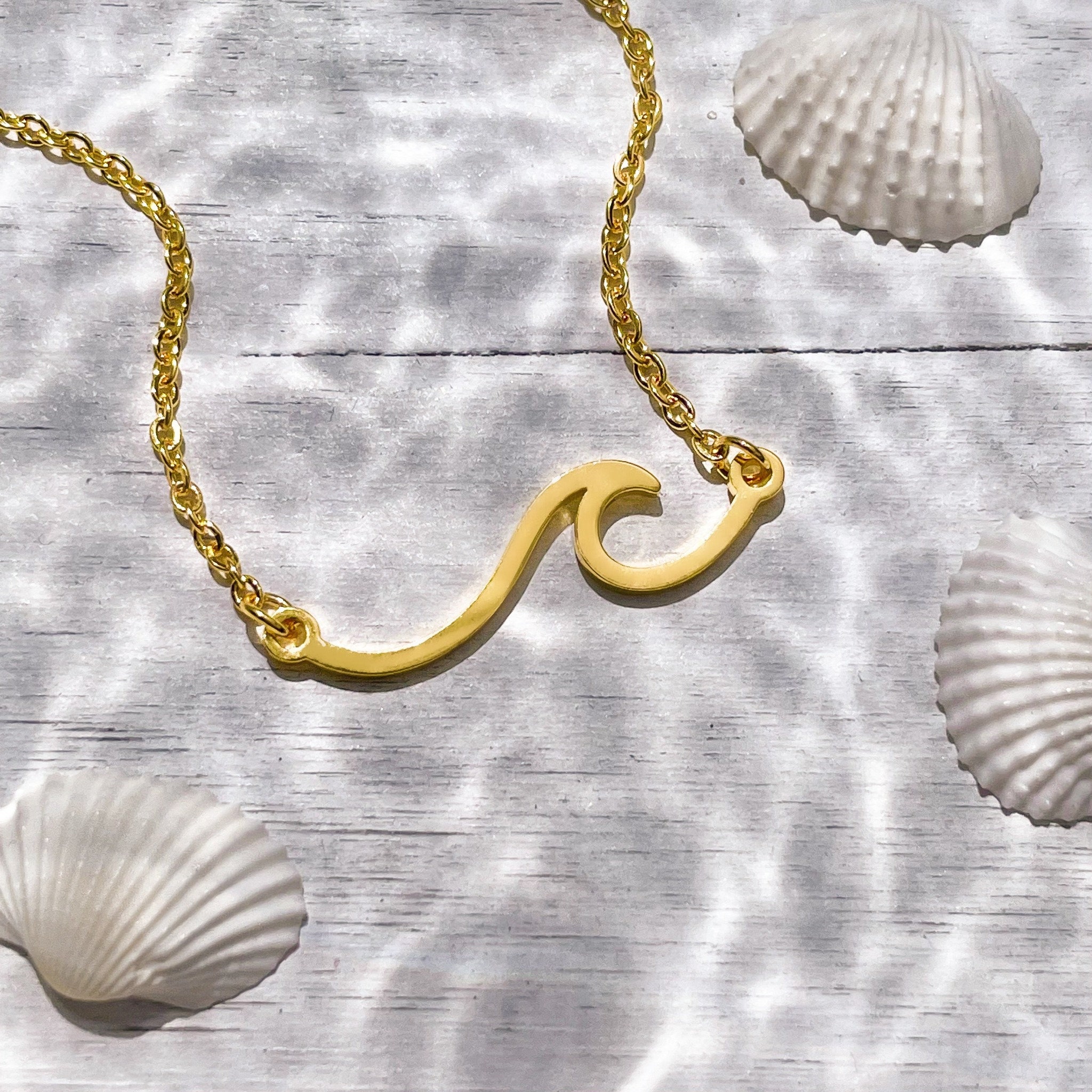 Wave Necklace Handmade Ocean Inspired Jewelry, Beach Accessory, Gift ...