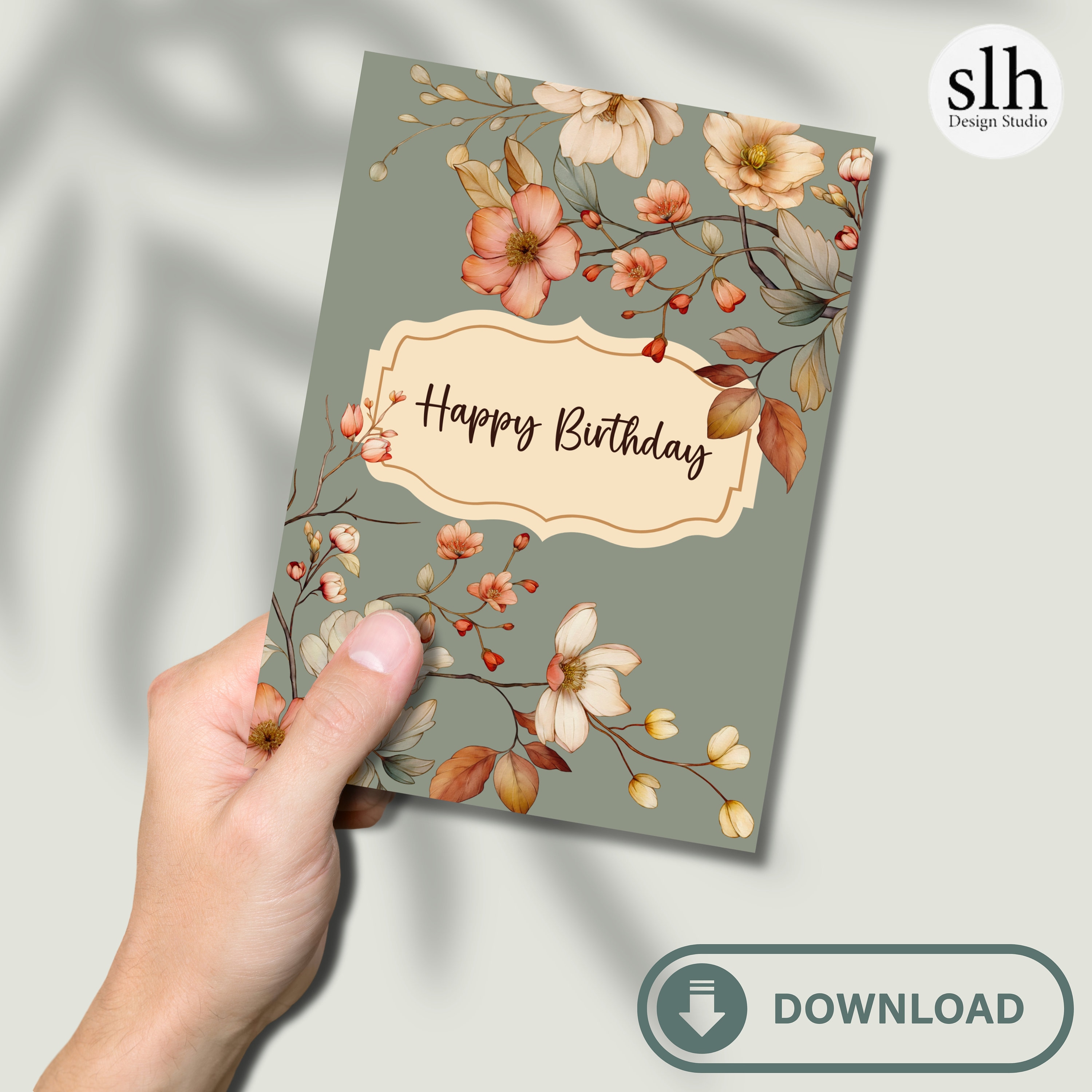 Cottagecore Birthday Card Printable Cottagecore Digital Printable ...