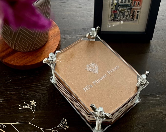 Mini Flower Press With 8 Layers, Portable Flower Press With Wing Nuts ...