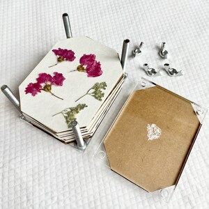 Mini Flower Press With 8 Layers, Portable Flower Press With Wing Nuts ...
