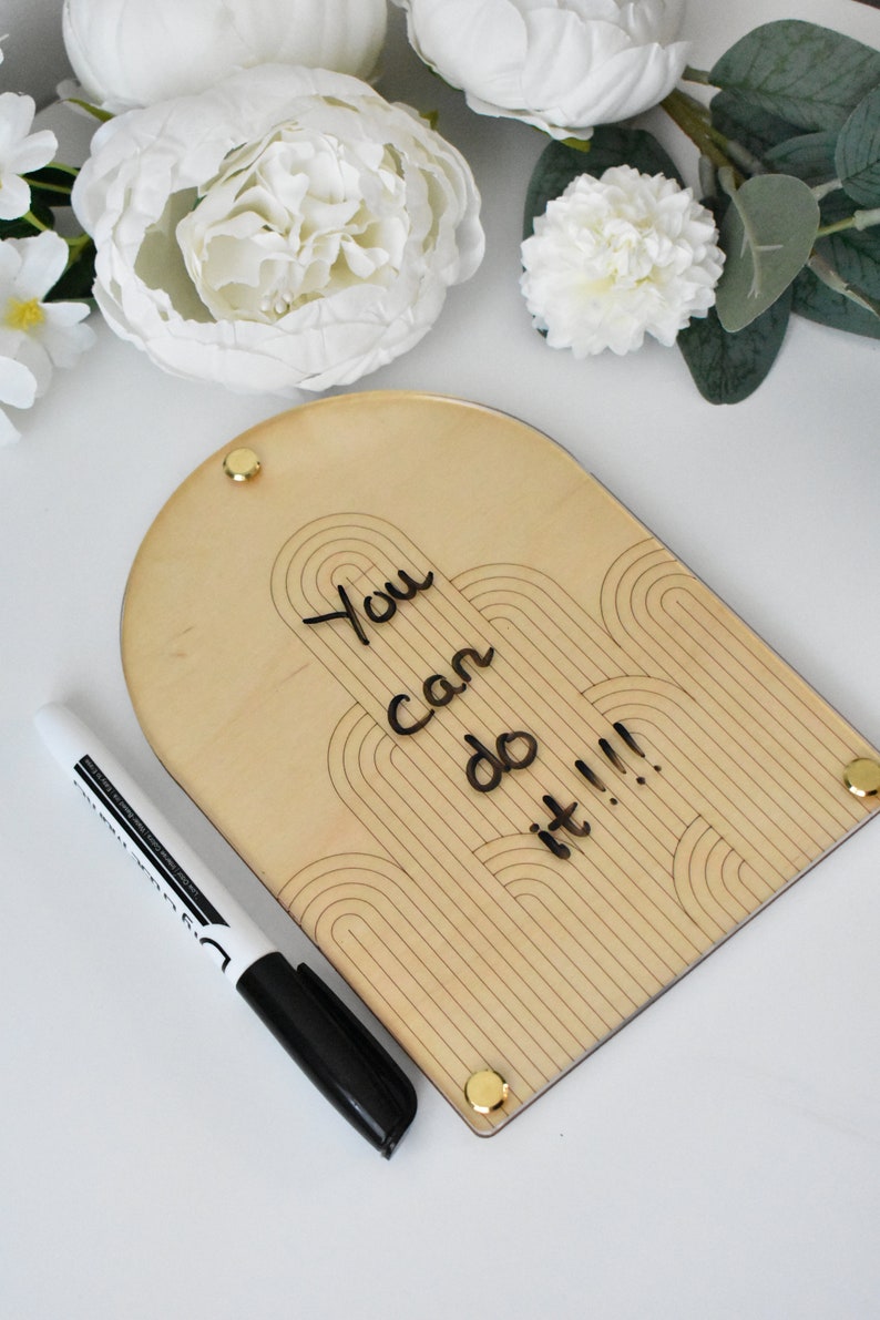 Dry Erase Board Acrylic Notepad Desktop Notepad Acrylic to - Etsy