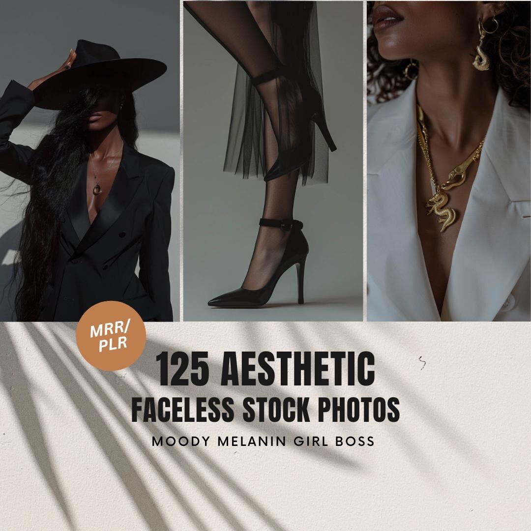 125 Faceless Digital Marketing Aesthetic Photo Bundle With MRR & PLR ...
