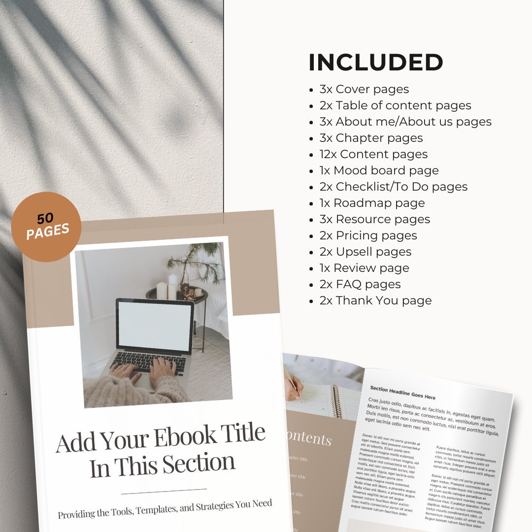 Ebook Template Canva L Workbook Template L Lead Magnet Template L ...