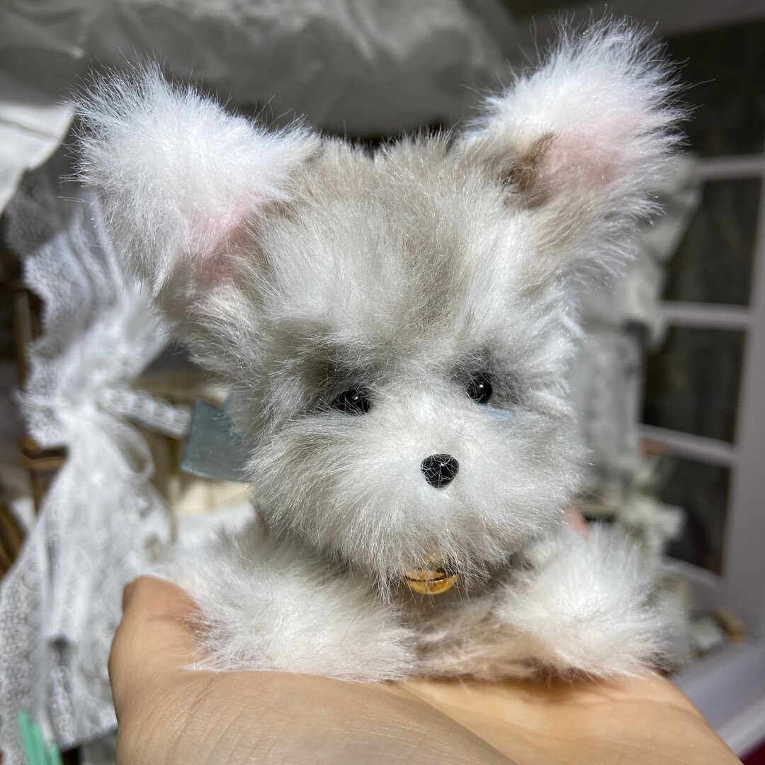 Handmade Plush Root Twisting Rod Puppy, Plush Animal, Kawaii Puppy ...