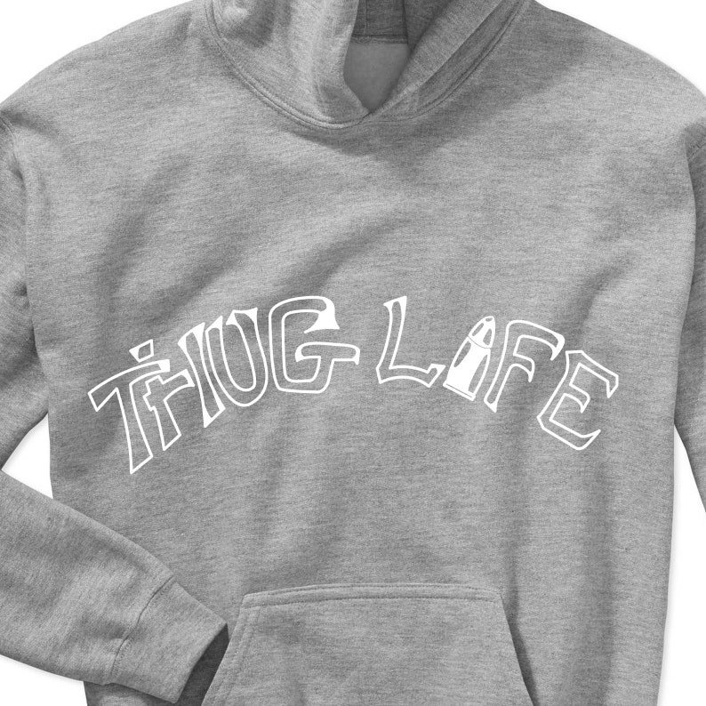 Thug Life Tattoo Digital Cut Files Cricut Silhouette Cameo Svg Cut ...