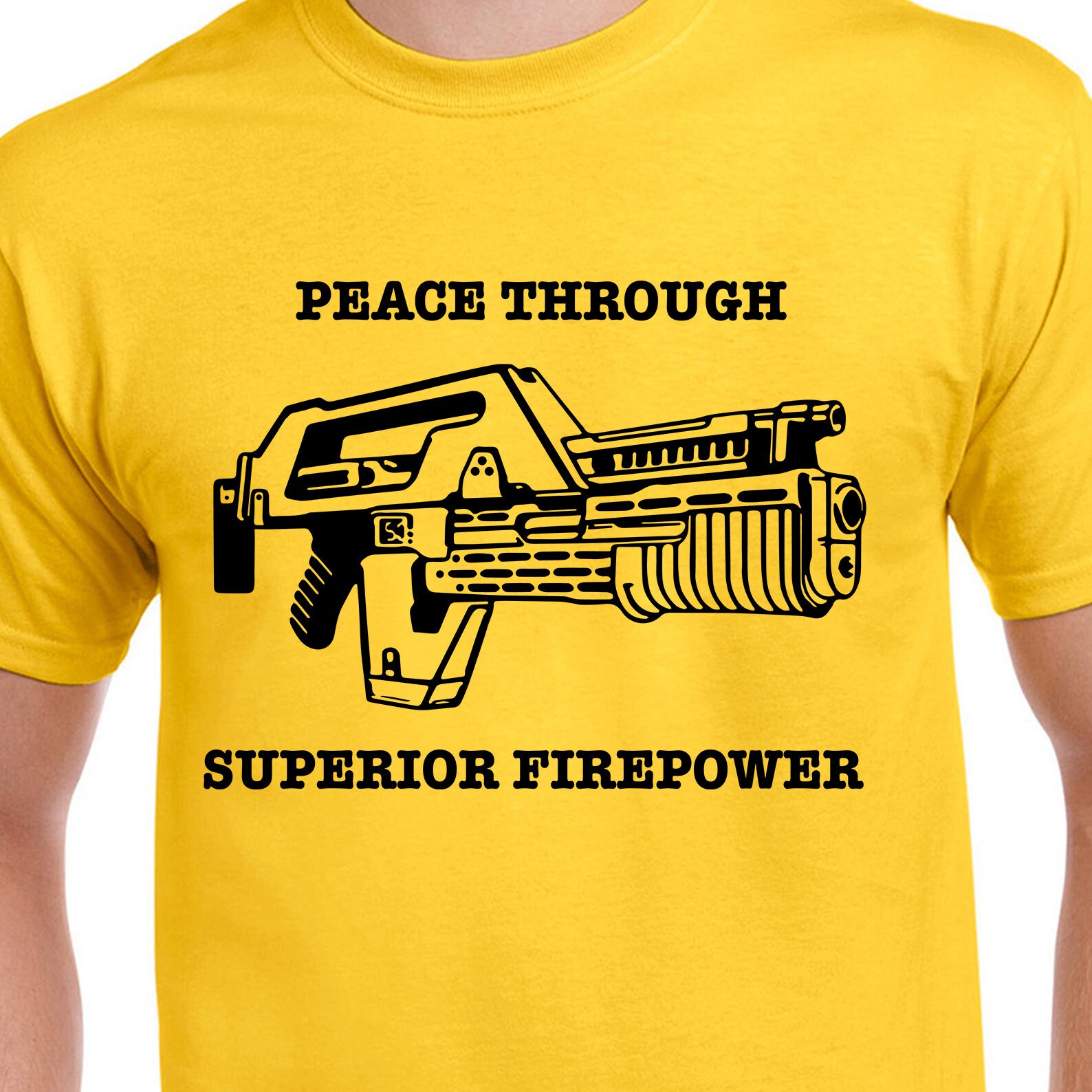 Peace Through Superior Firepower Digital Cut Files Cricut Silhouette ...