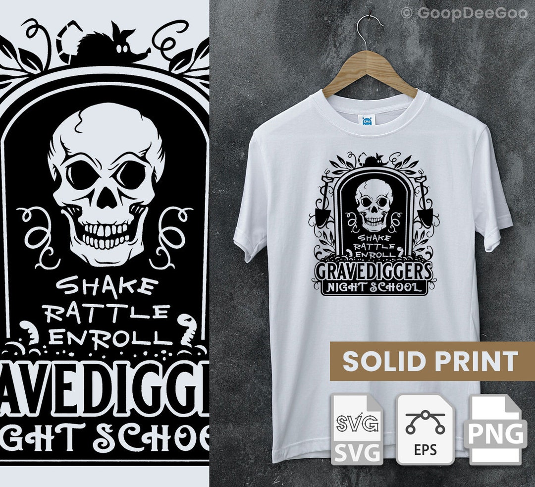 Grave Diggers Night School Logo - SVG, PNG, EPS - Etsy