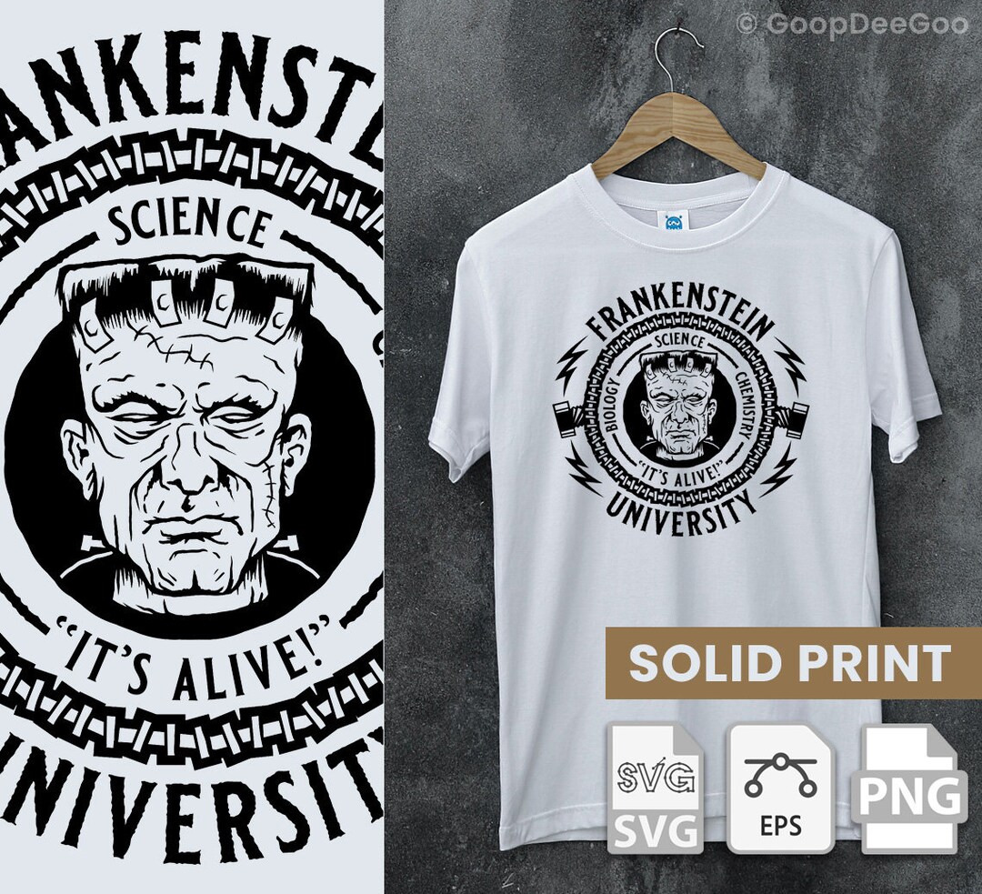 Frankenstein University - School Logo - SVG, PNG, EPS - Etsy