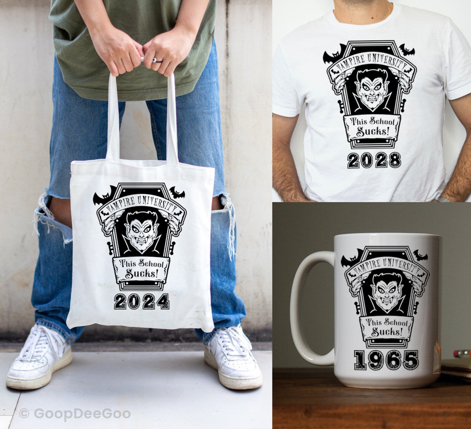 Vampire University - Logo de l’école - SVG, PNG, EPS - Etsy France