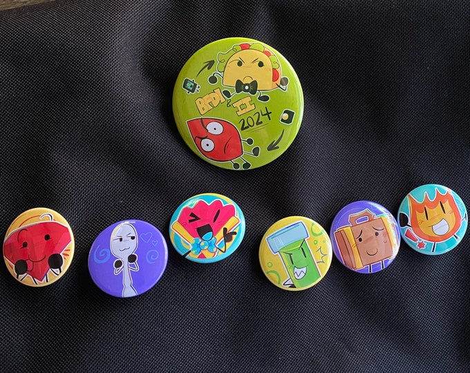 BFDI X II 2024 PIN Set - Etsy