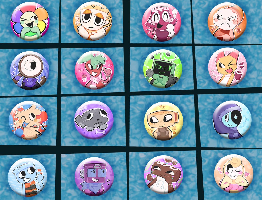 Dandy's World Choose Your Character (single Large Pin - 2.25 Inch) - Etsy