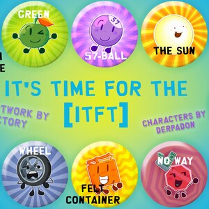 ITFT PIN SET ( Its Time for the ) Object Show - Etsy