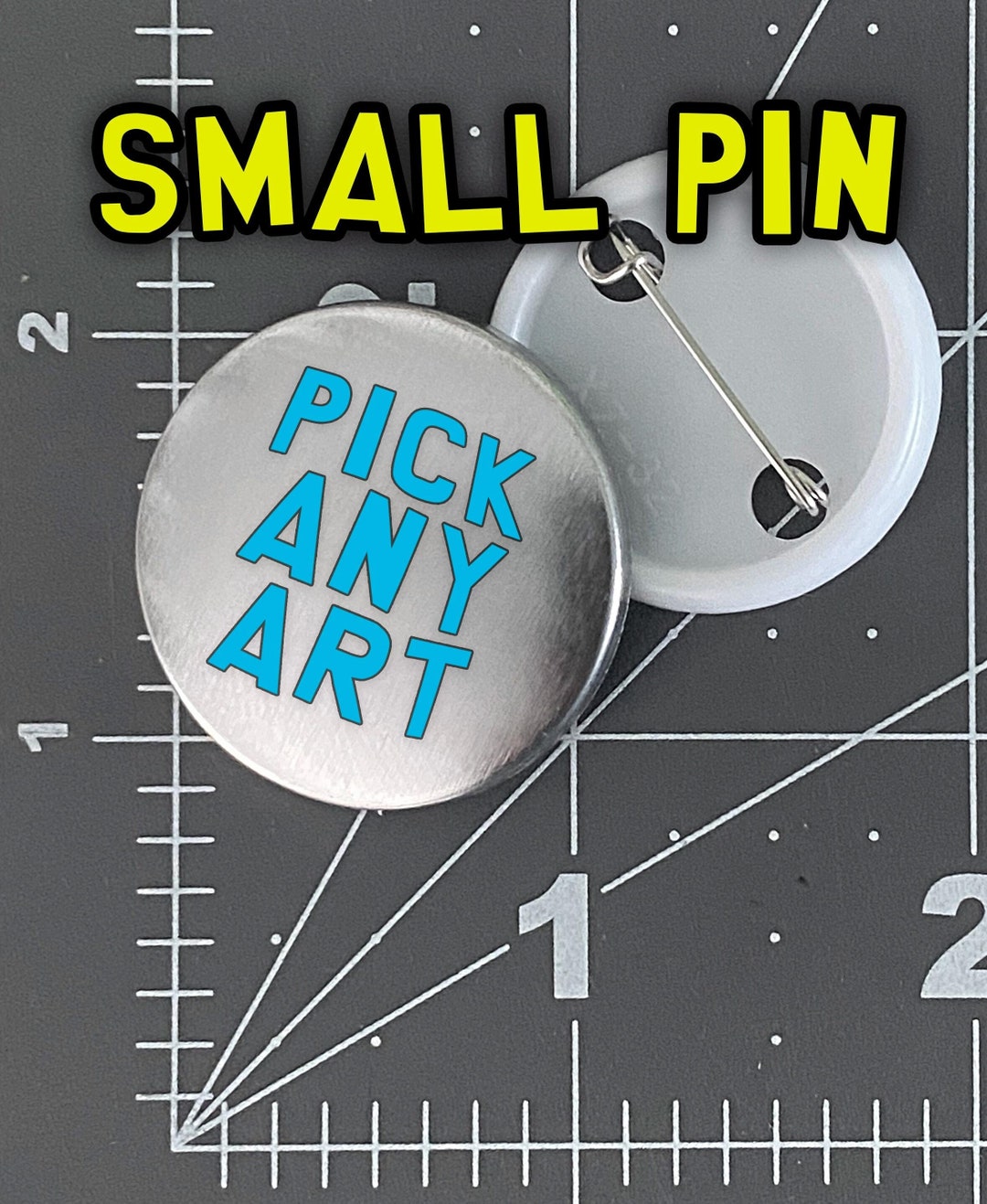 Single Small Pin (u-pick Art) 1 Inch - Etsy