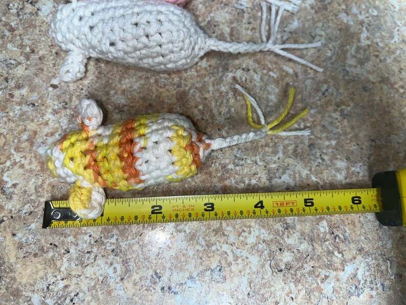 Single Cat Nip-stuffed Crochet Mouse Cat Toy - Etsy