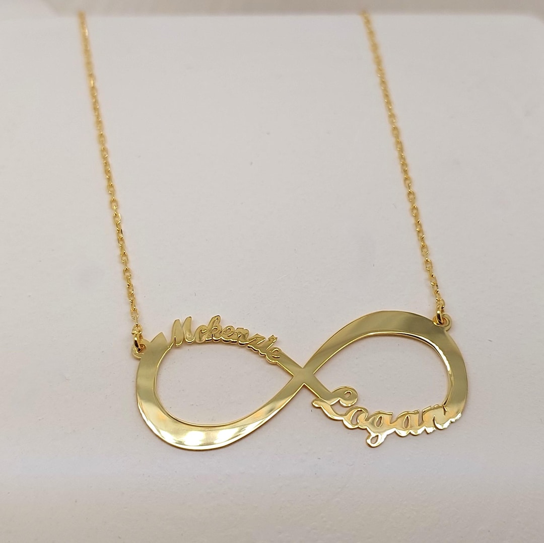 Personalized Infinity Name Necklace, Mom Necklace With Kids Names ...