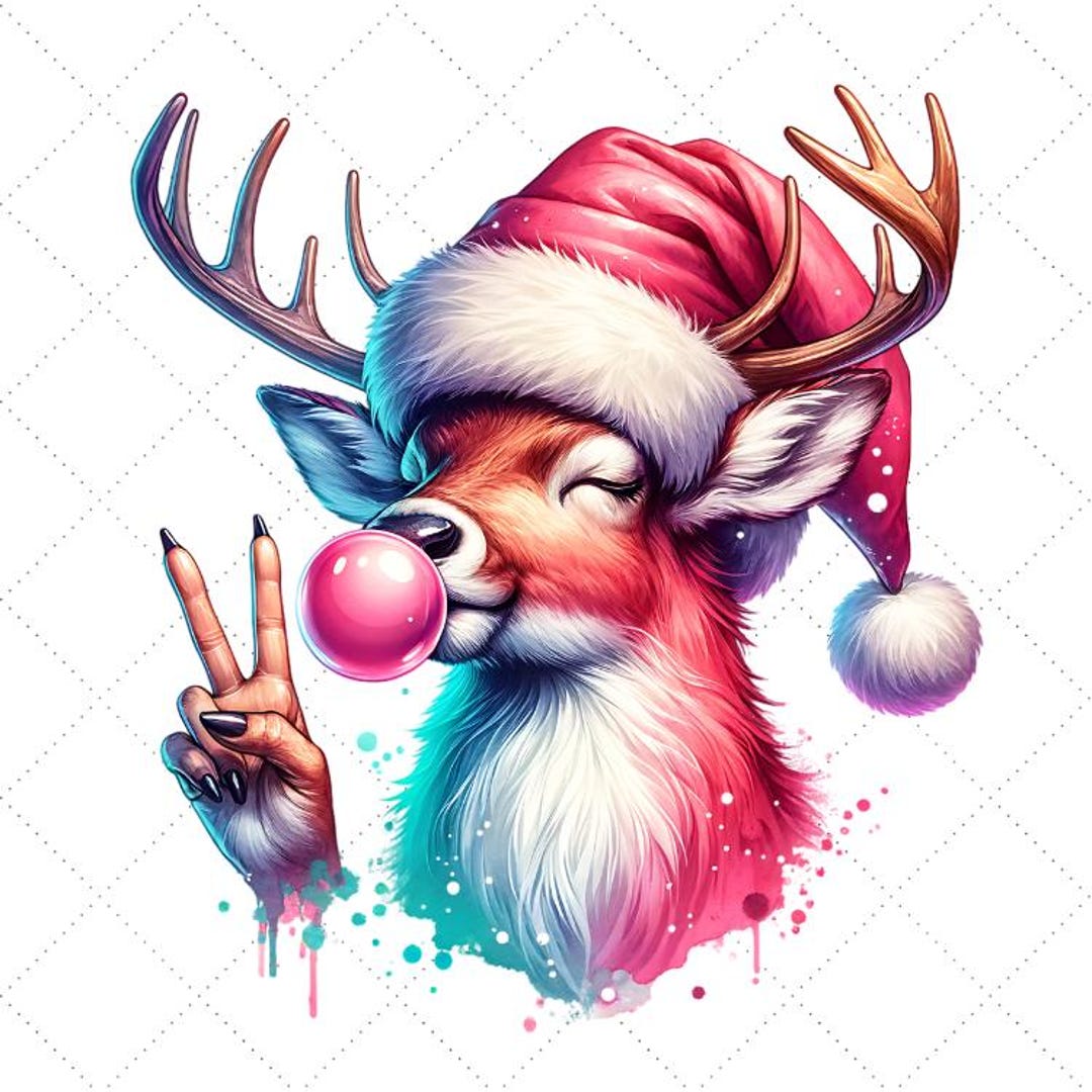 Reindeer Svg File Christmas Reindeer Svg Reindeer Png Design Christmas ...