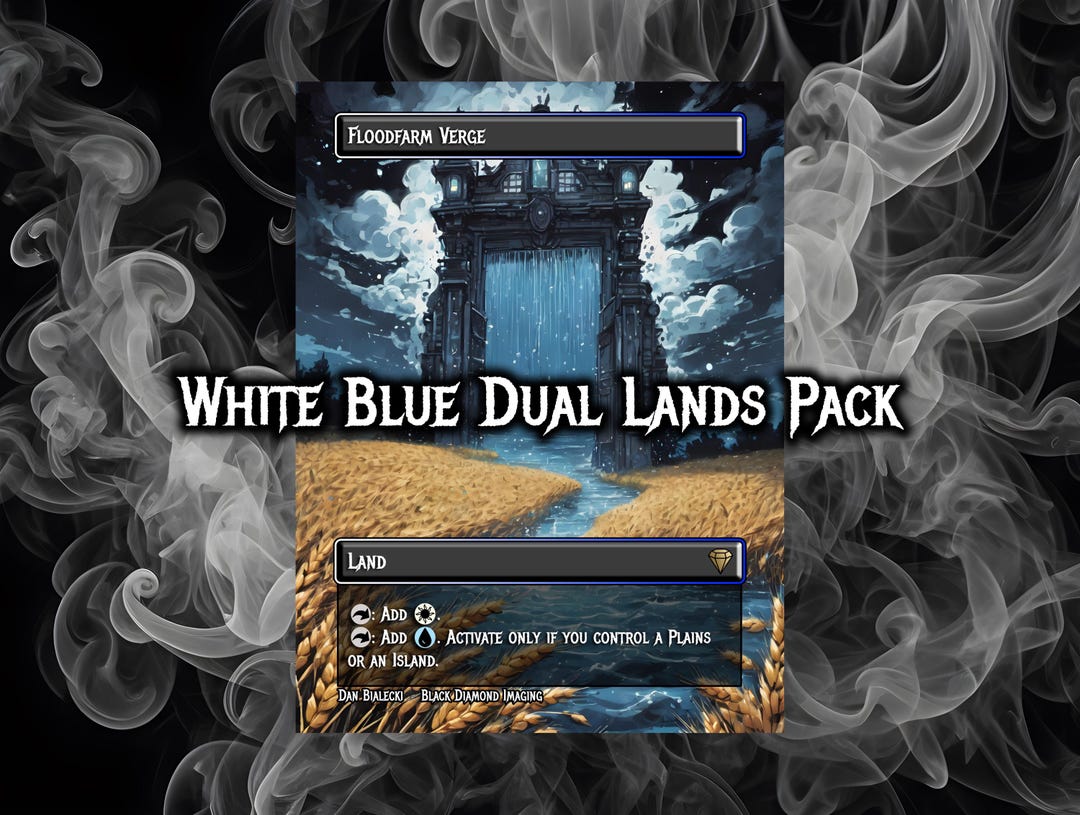 MTG Azorius, White and Blue Dual Land Proxies Pack - Etsy