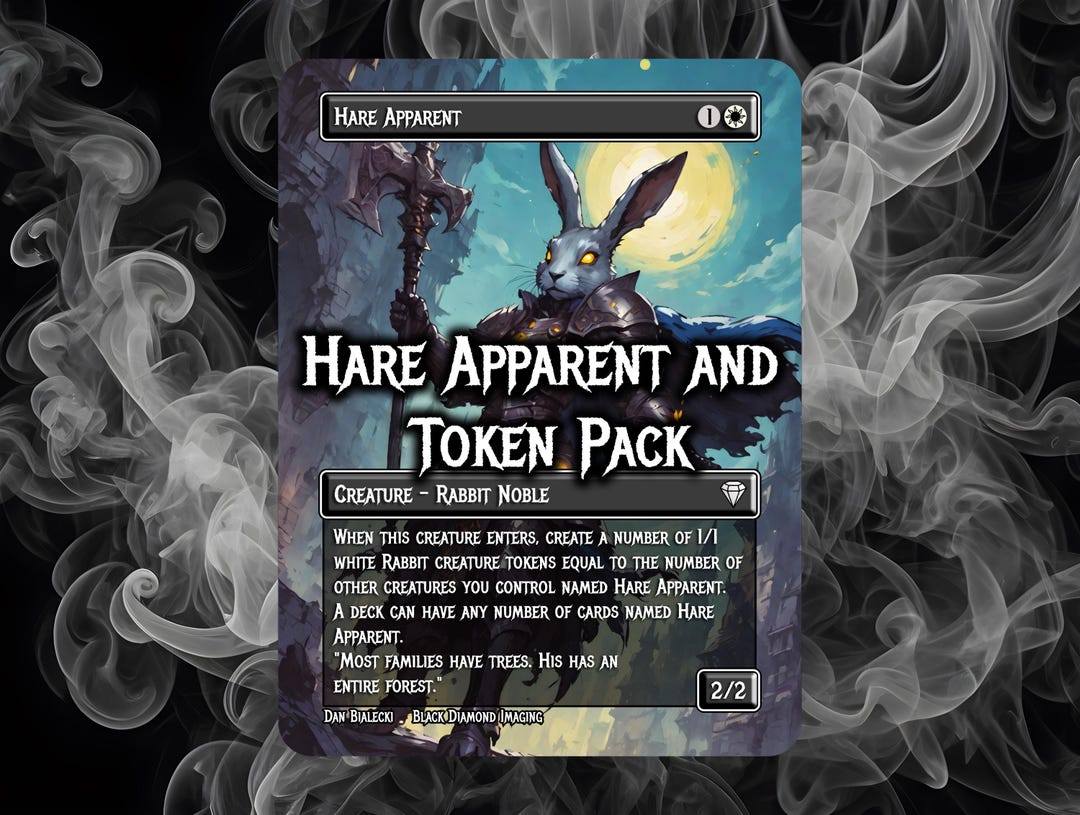 Hare Apparent and Rabbit Token Pack #3 - Magic the Gathering Playtest ...