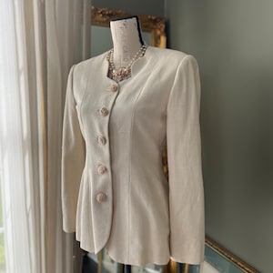 SUPER RARE - Vintage 1940's Ivory "bar Jacket" Blazer With Corded ...