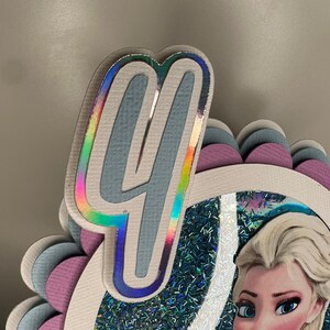 Frozen Cake Topper Shaker - Elsa Cake Topper - Personalized Cake Topper ...