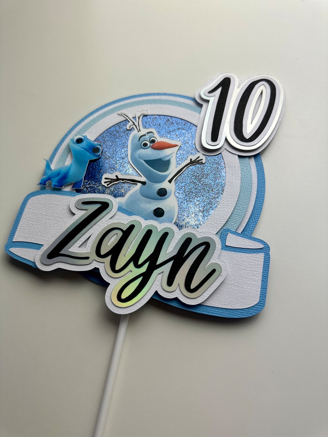 Frozen Inspired Cake Topper, Personalized Frozen Cake Topper, Olaf ...