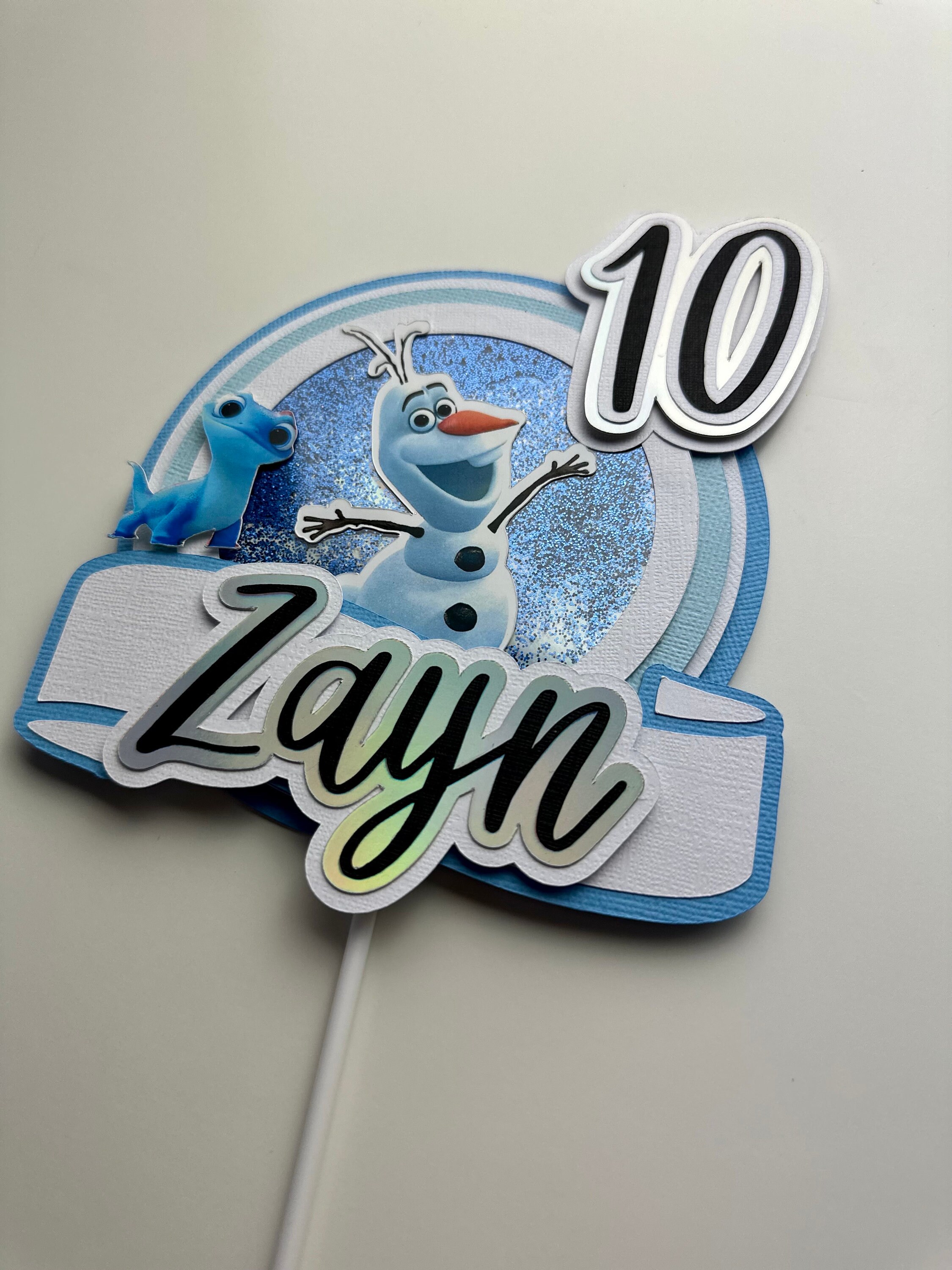 Frozen Inspired Cake Topper, Personalized Frozen Cake Topper, Olaf ...