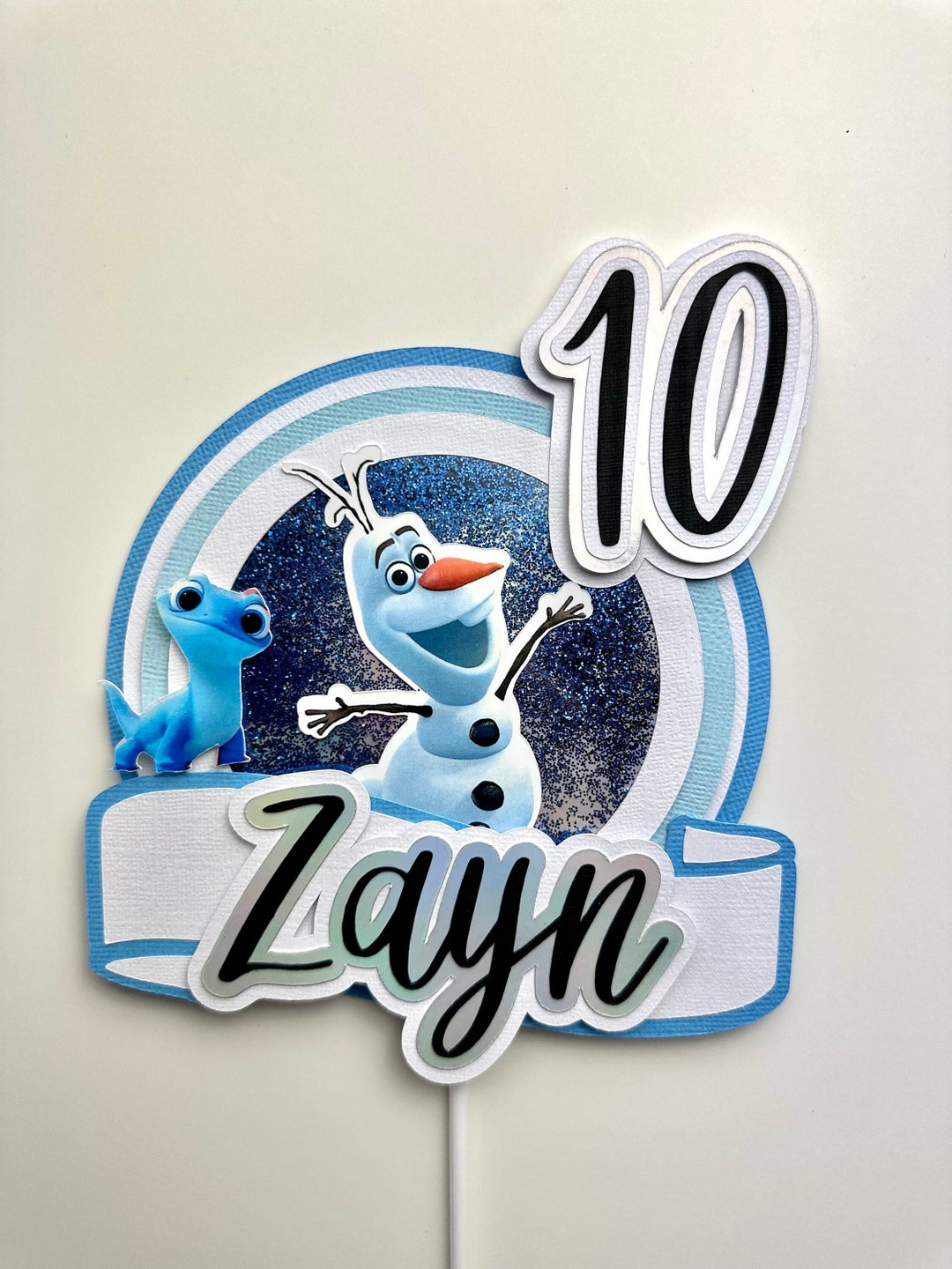 Frozen Inspired Cake Topper, Personalized Frozen Cake Topper, Olaf ...