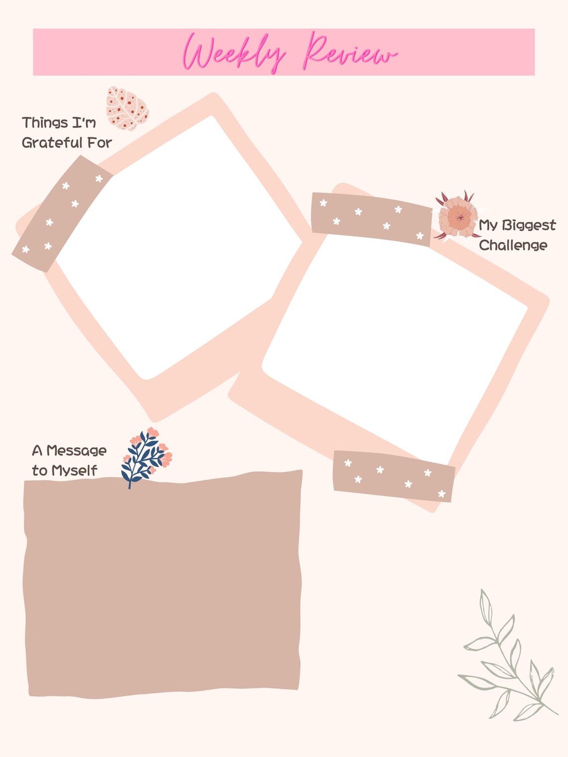 Editable Postpartum Tracker | 中英文可编辑产后打卡表 | Bilingual Canva Template ...