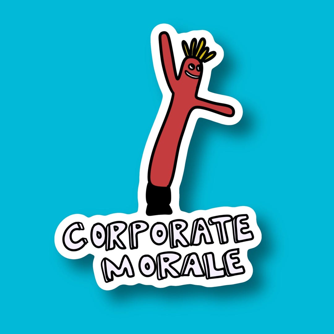 Inflatable Tube Guy for Corporate Morale Sticker | Broad City Vinyl ...