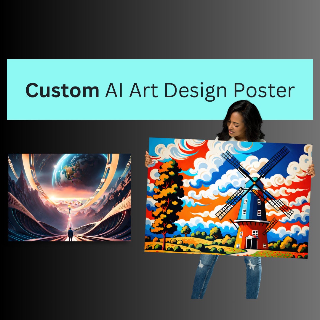 Custom Poster, AI Art Design Poster, AI Design, Unique Design for You ...