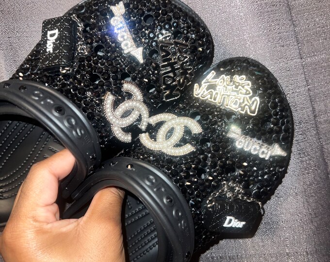 Custom Crocs fully Bling - Etsy