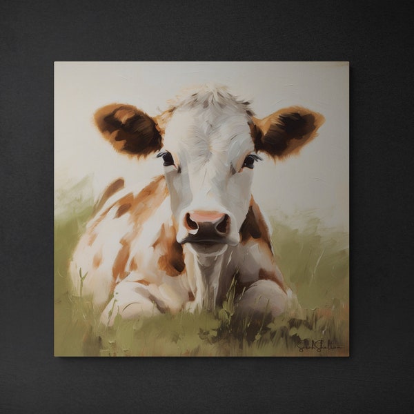 Cow Portrait - Etsy